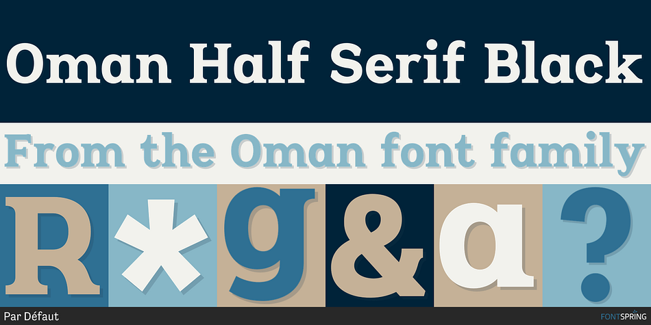 Oman Half Serif Black Font