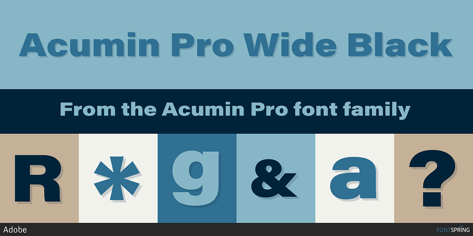 Acumin Pro Wide Font