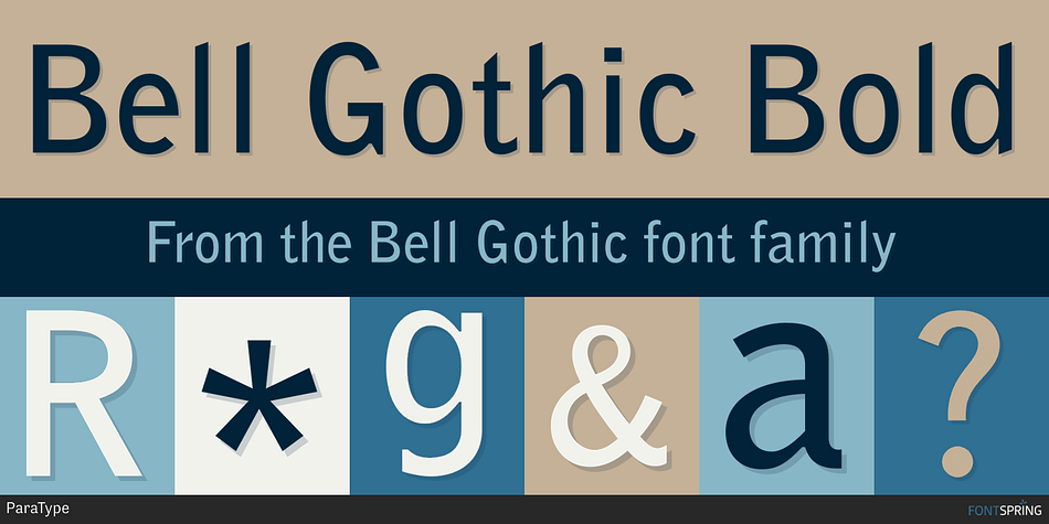 Bell Gothic Font