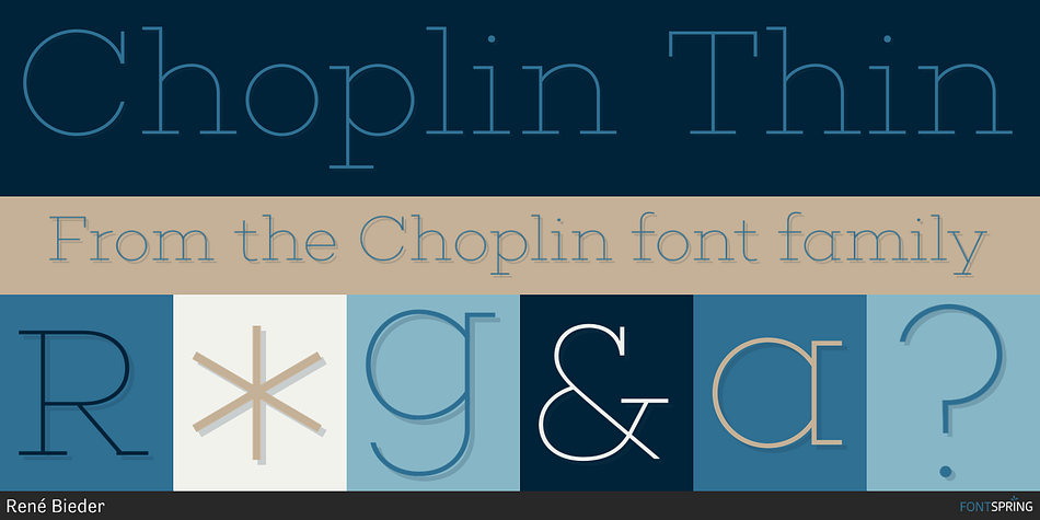 Choplin Thin Font