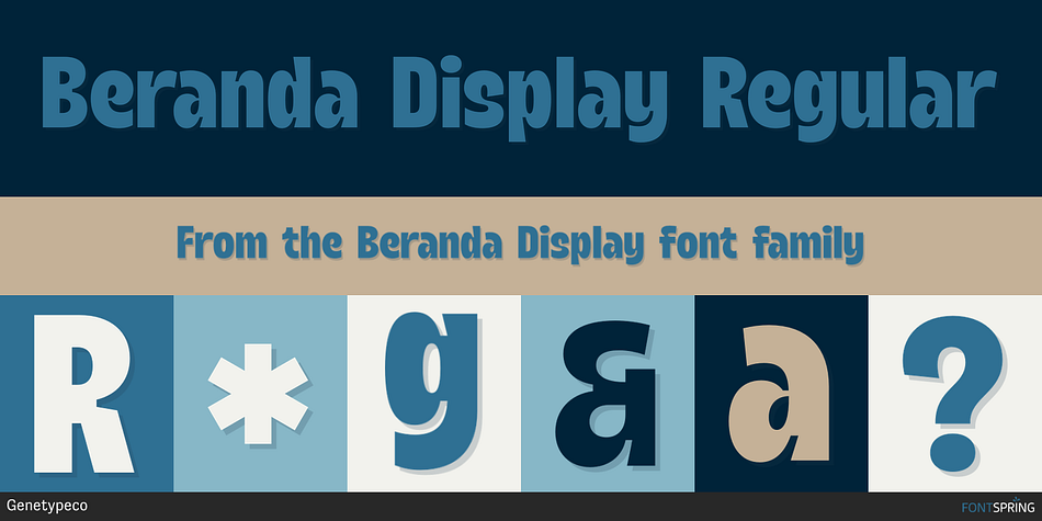 Beranda Display Regular Font