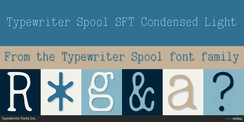 Typewriter Spool SFT Condensed Light Font