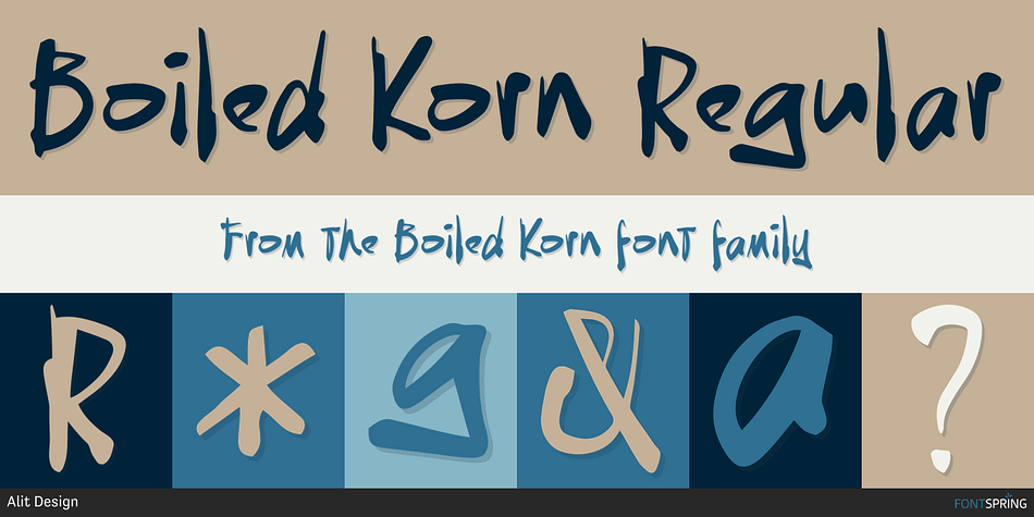 Boiled Korn Regular Font