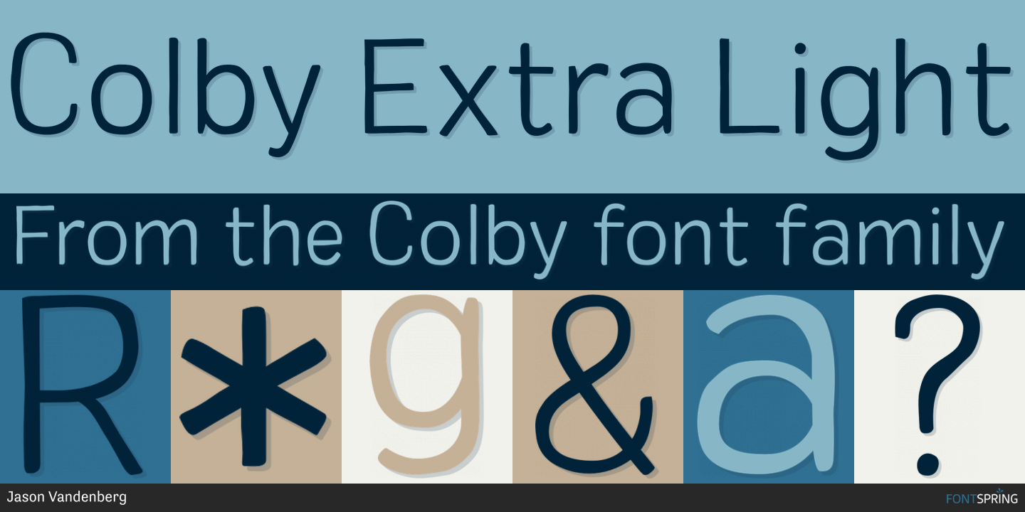Colby Standard Font