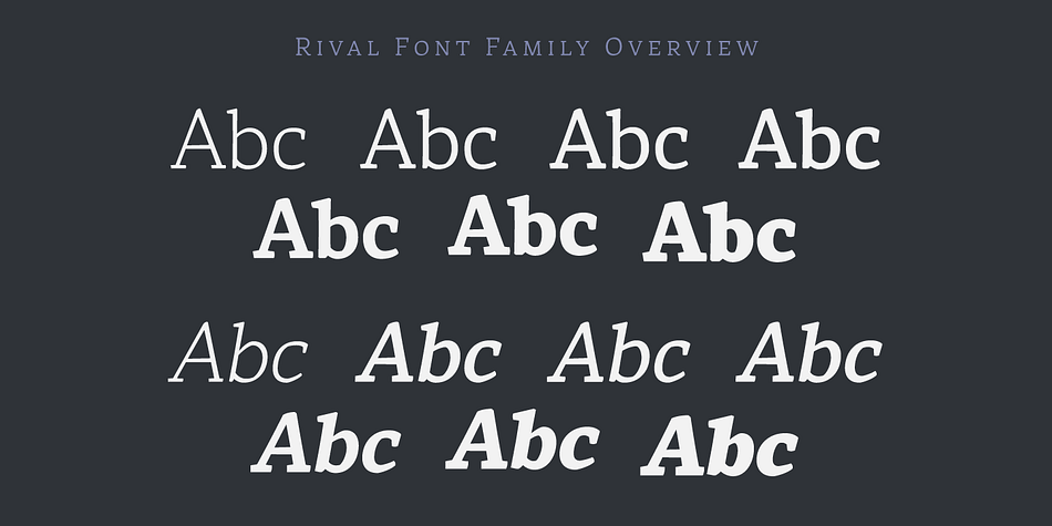 Rival Font | Fontspring