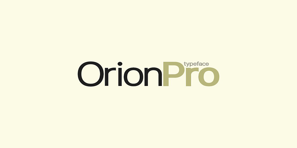Orion Pro Font