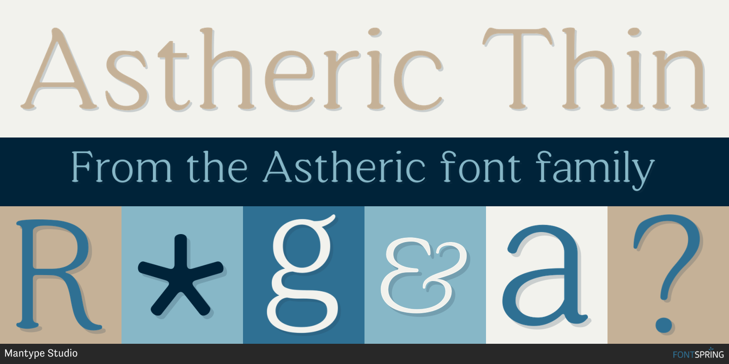 Fonts similar to Astheric