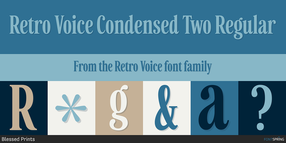 Retro Voice Condensed Two Regular Font