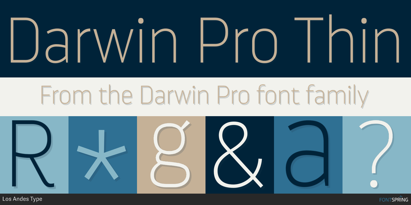 Fonts similar to Darwin Pro