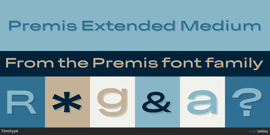 Premis Extended Medium Font