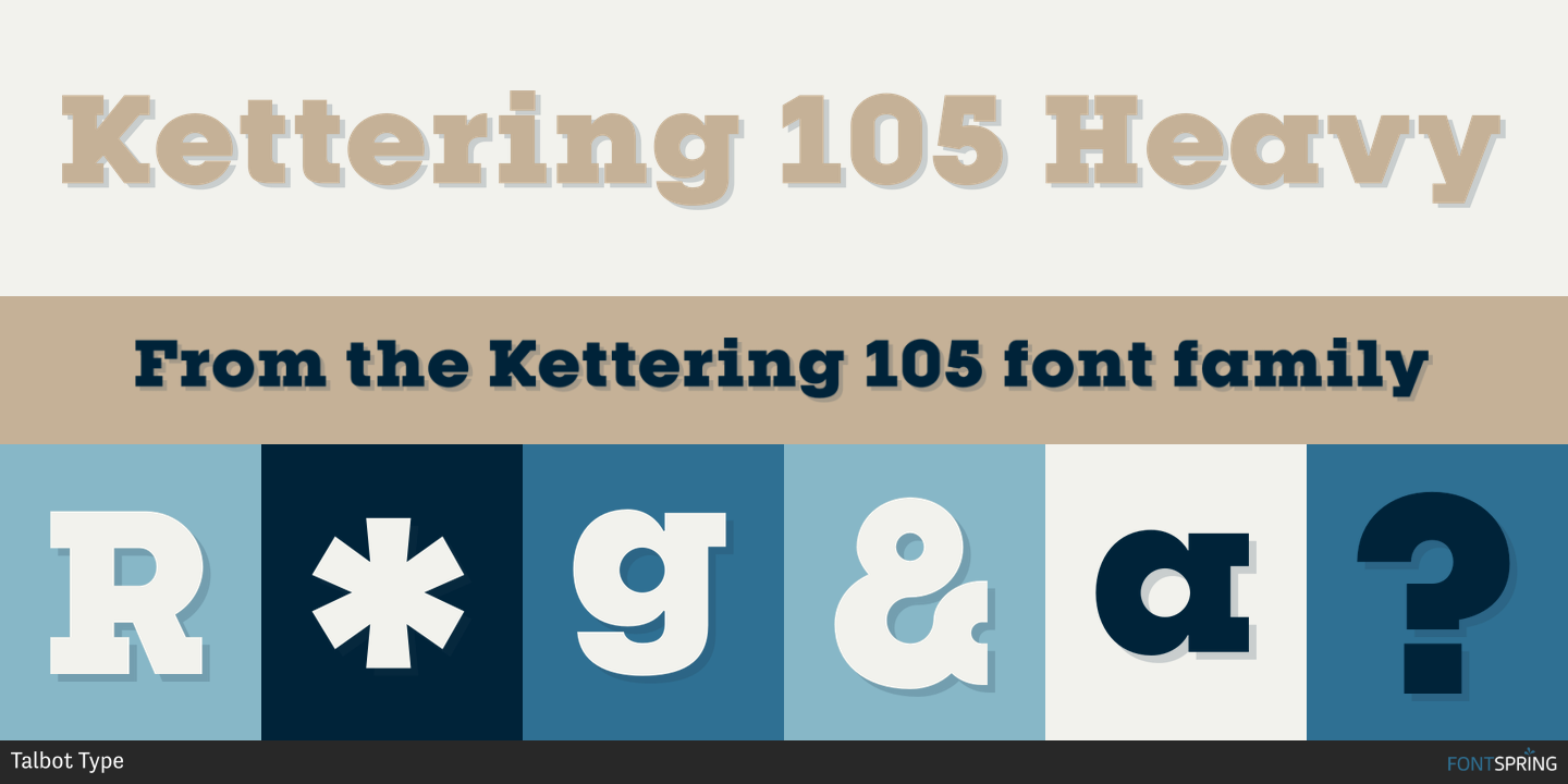Kettering 105 Heavy Font