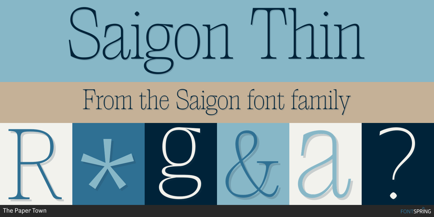 Fonts similar to Saigon