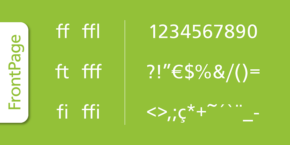 Frontpage Pro Font | Fontspring
