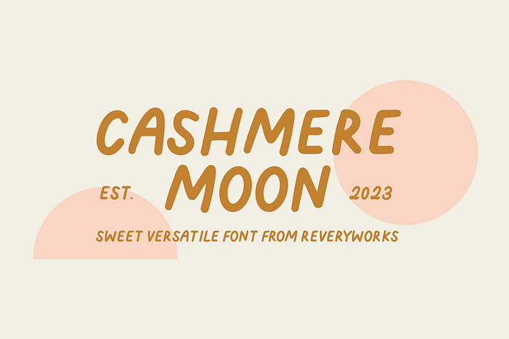 Cashmere Moon Bold Font