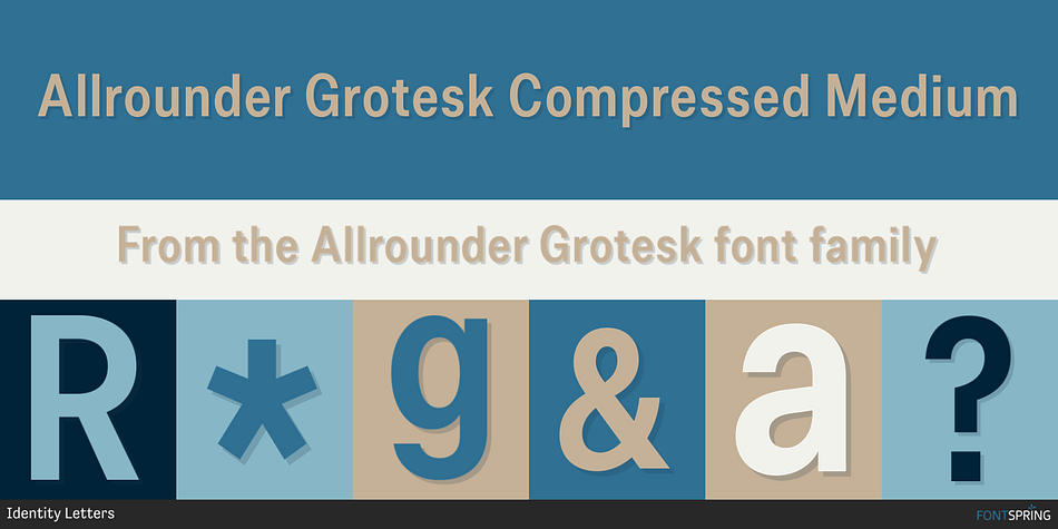 Allrounder Grotesk Compressed Medium Font