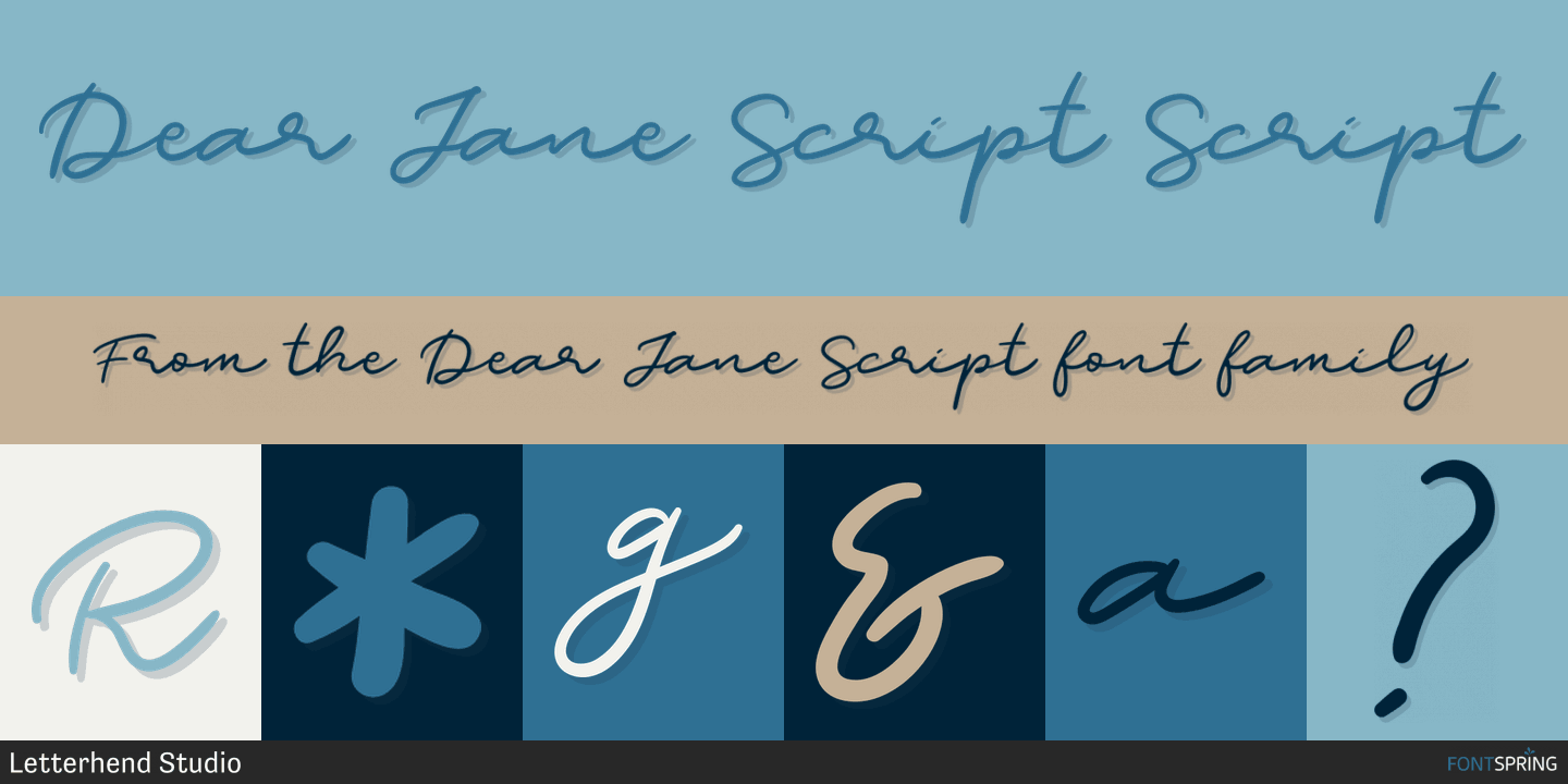 Dear Jane Script Font