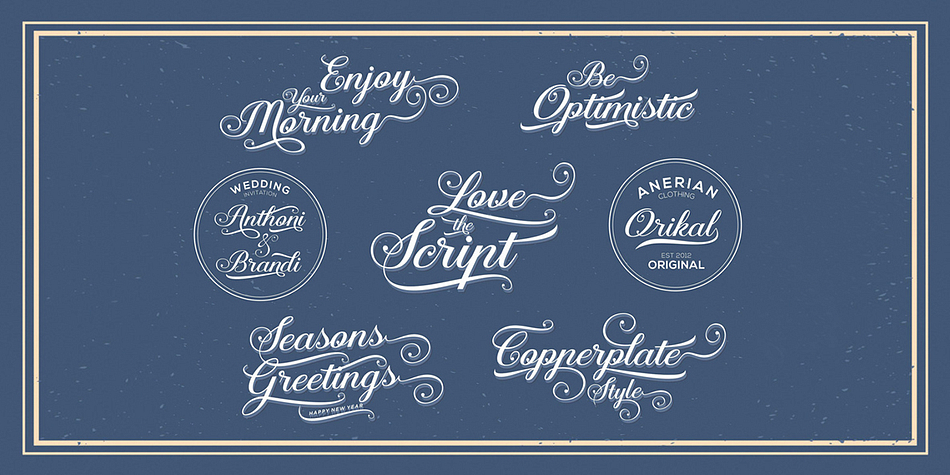 Aaron Script Font