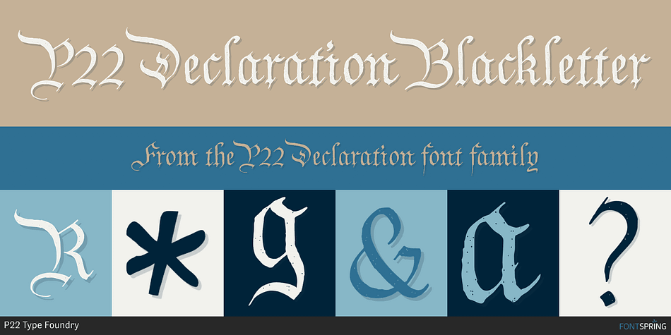 P22 Declaration Font