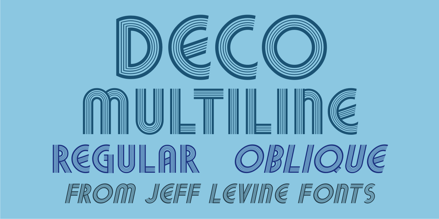 Deco Multiline JNL Font