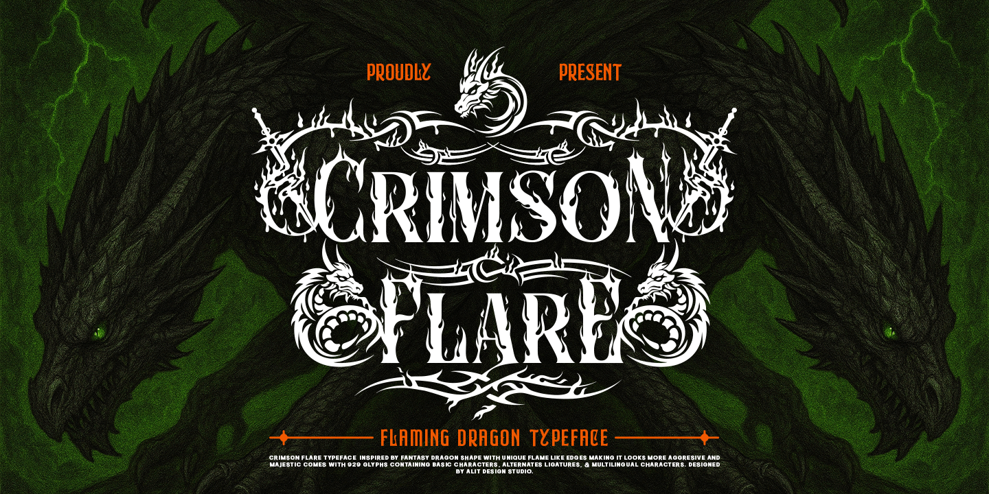 Crimson Flare Font