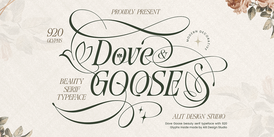 Dove and Goose Font
