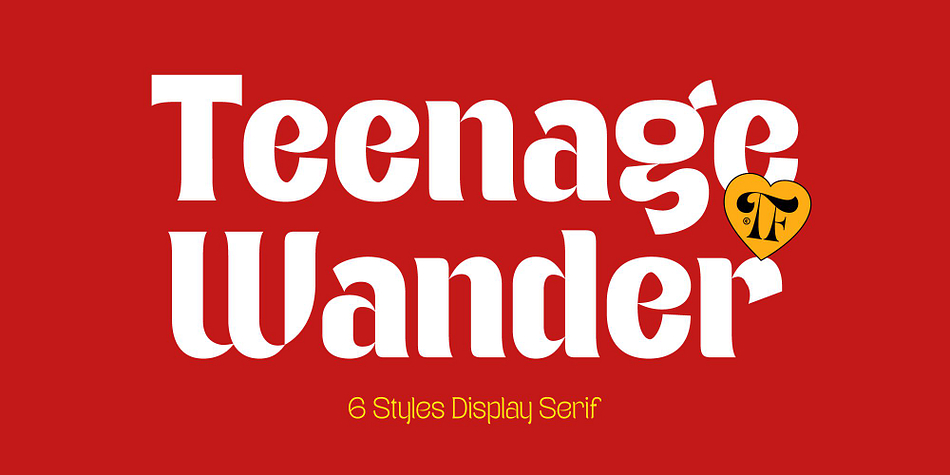 Teenage Wander Font