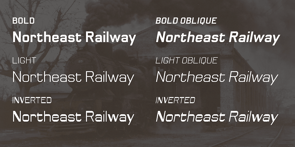 Northeast Railway Font
