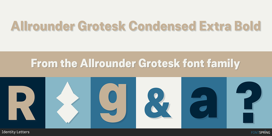 Allrounder Grotesk Condensed Extra Bold Font