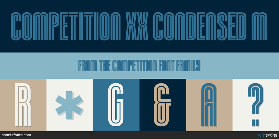 Competition XX Condensed M Font
