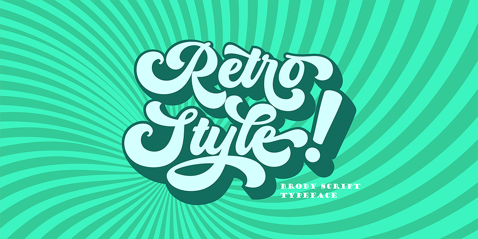 Brody Script Extrude Font