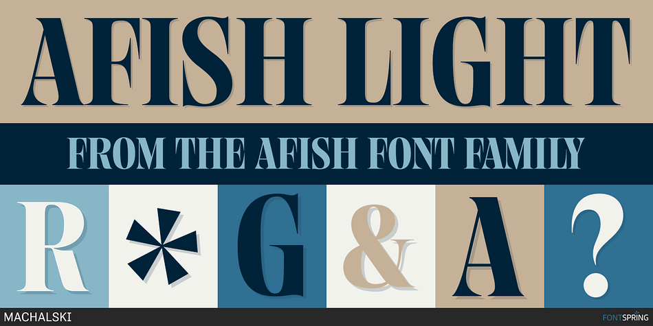 AFISH Light Font