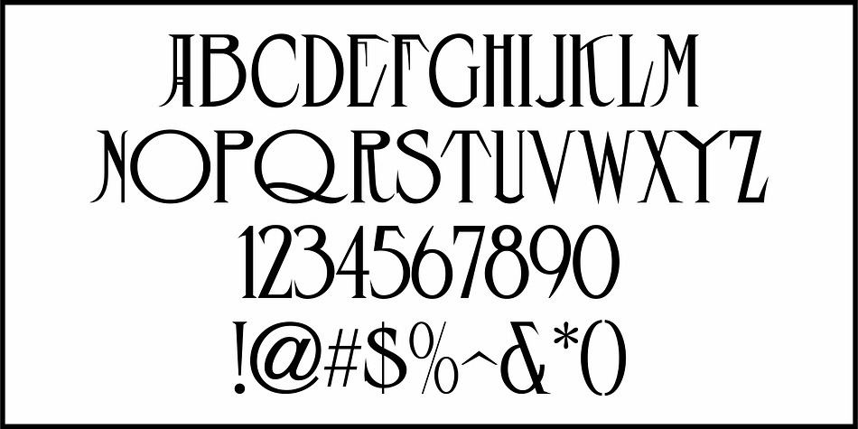 Elegant Showcard JNL Font