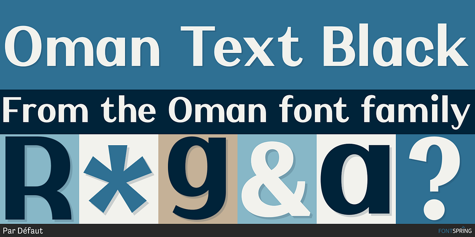 Oman Text Black Font