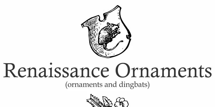 Renaissance Ornaments Font