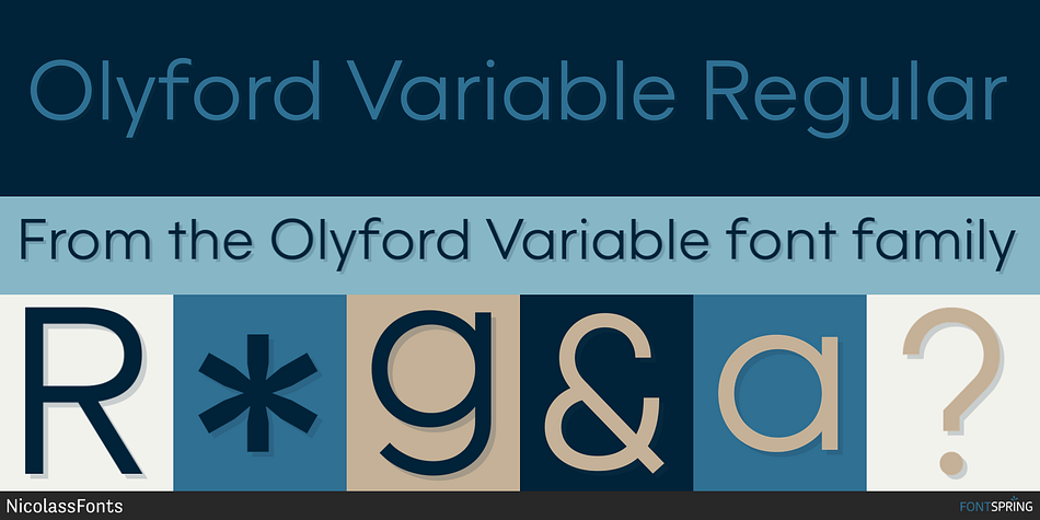 Olyford Variable Regular Font