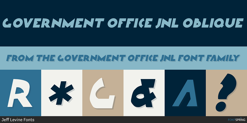 Government Office JNL Oblique Font