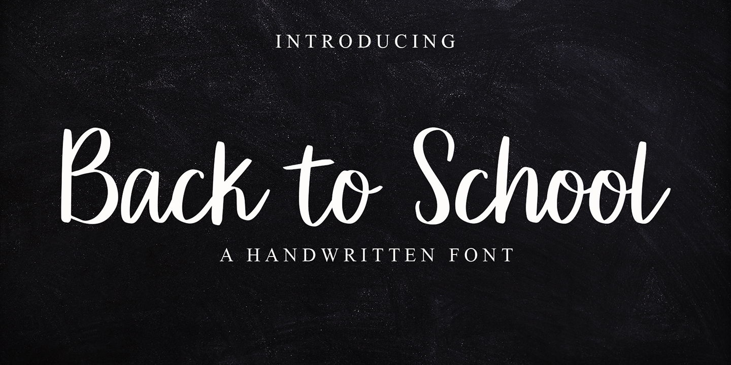 Back To School Font