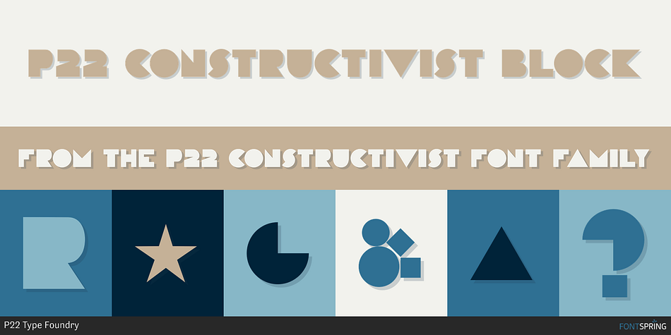 P22 Constructivist Font | Fontspring