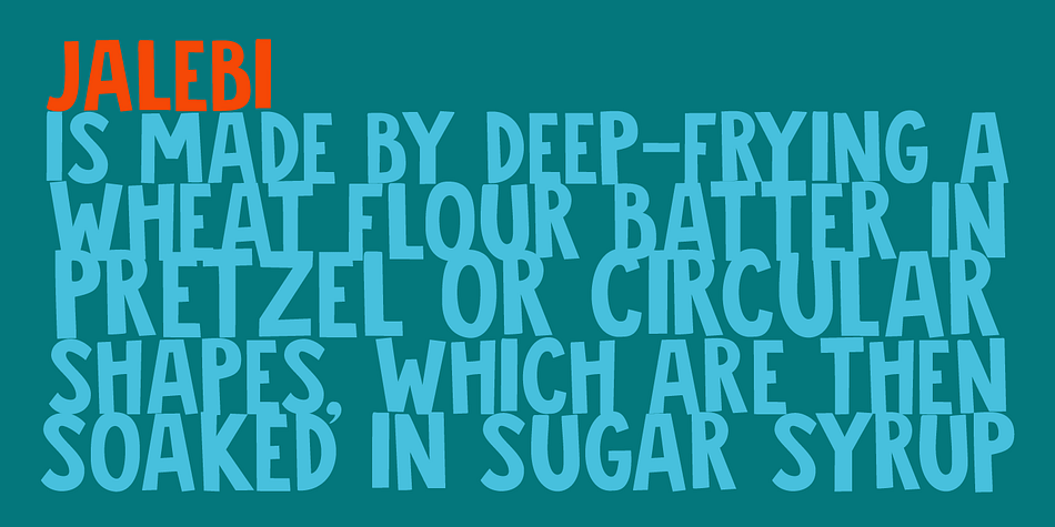 Jalebi Font