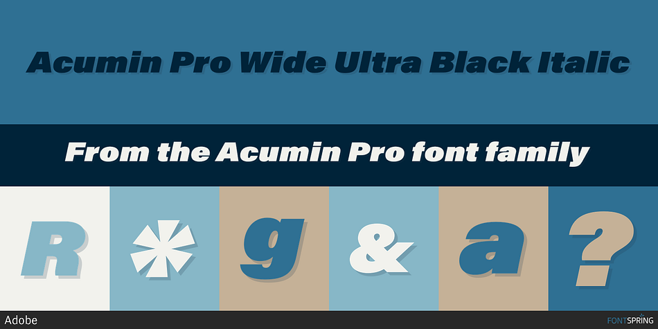 Acumin Pro Wide Font