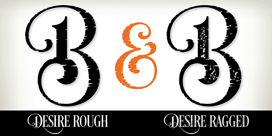 Desire Rough and Ragged Font