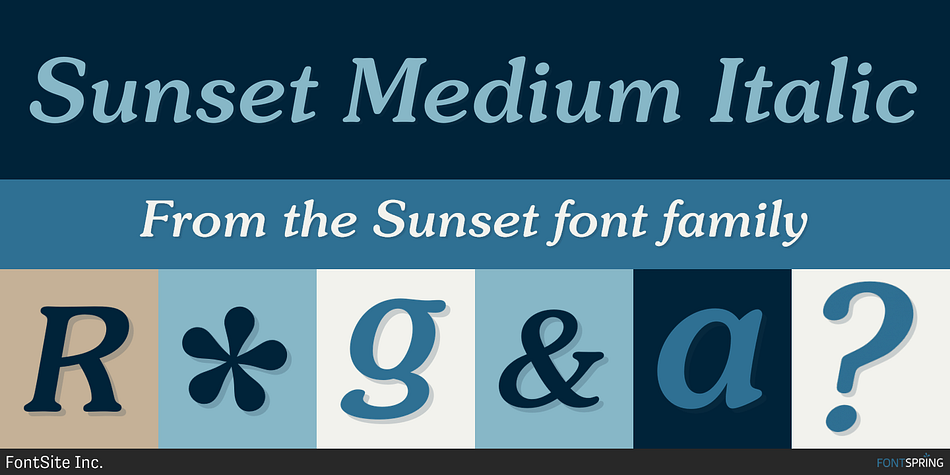 Sunset Font | Fontspring