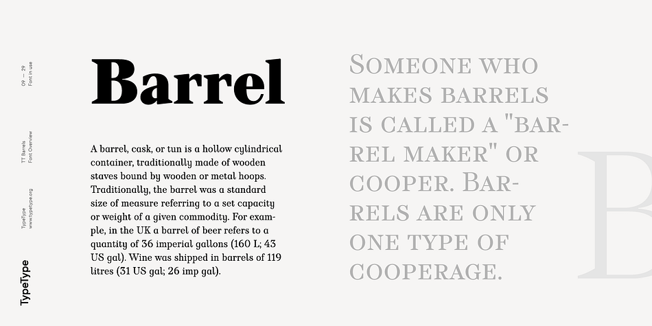 TT Barrels Font