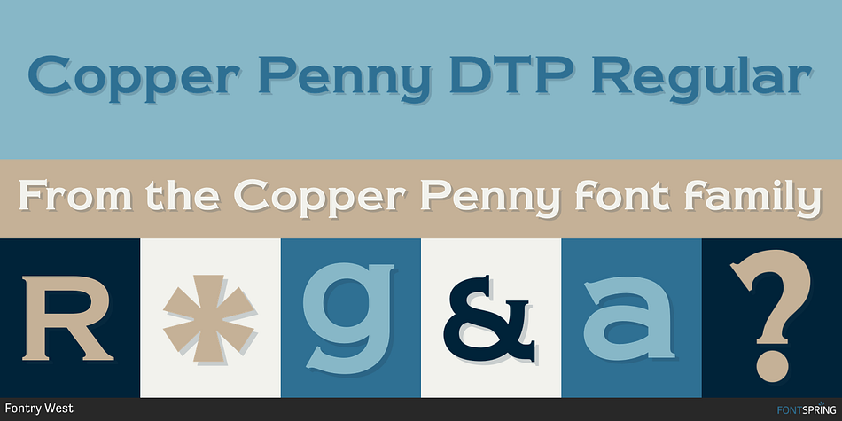 Copper Penny DTP Regular Font