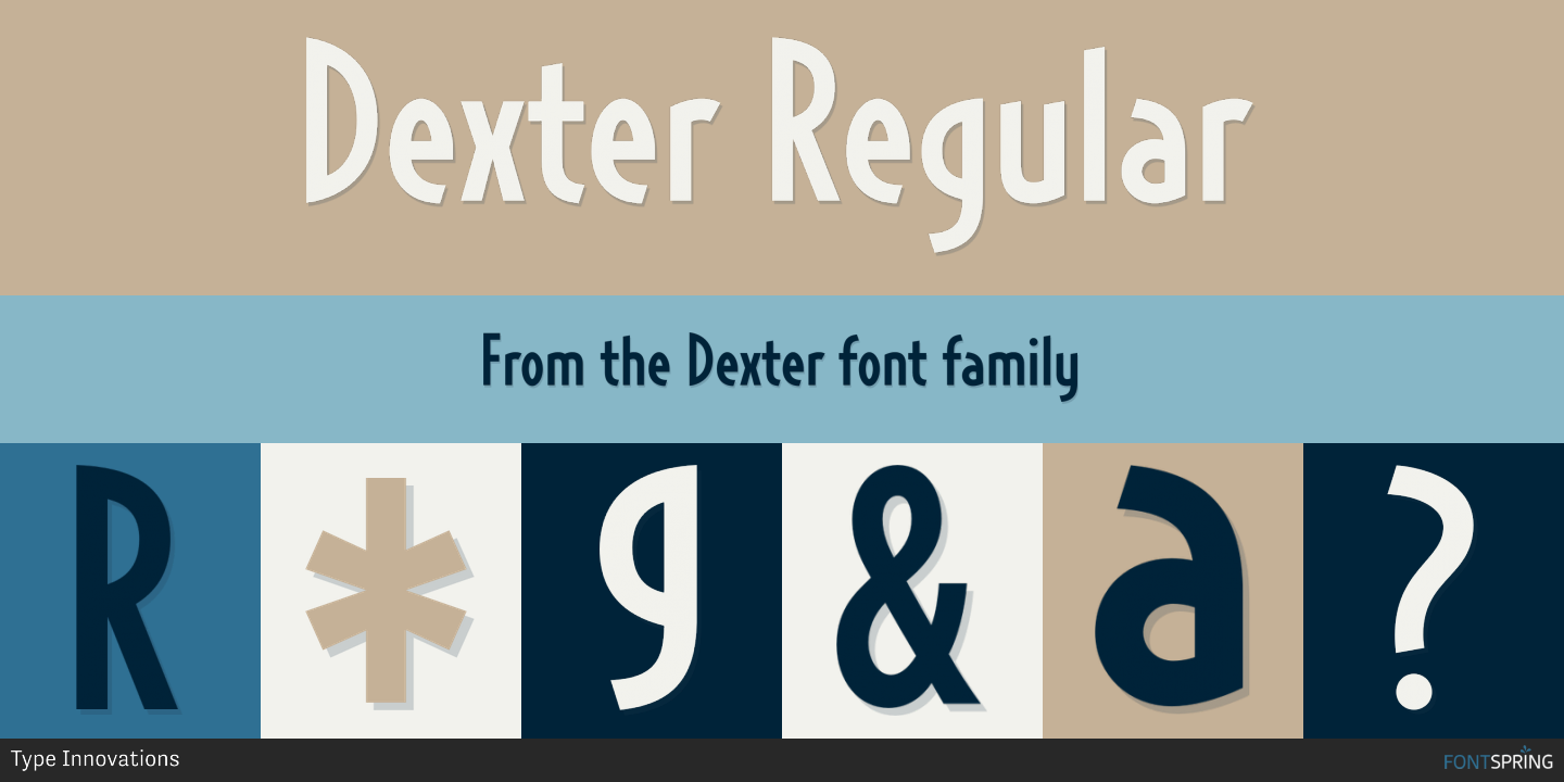Fonts similar to Dexter