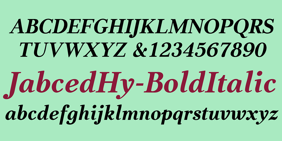 JabcedHy Font