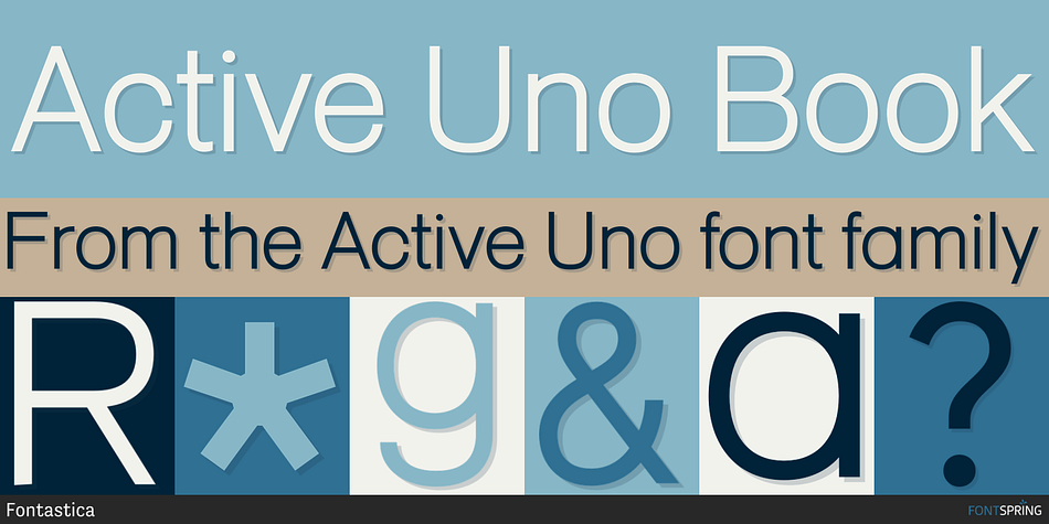 Active Uno Book Font