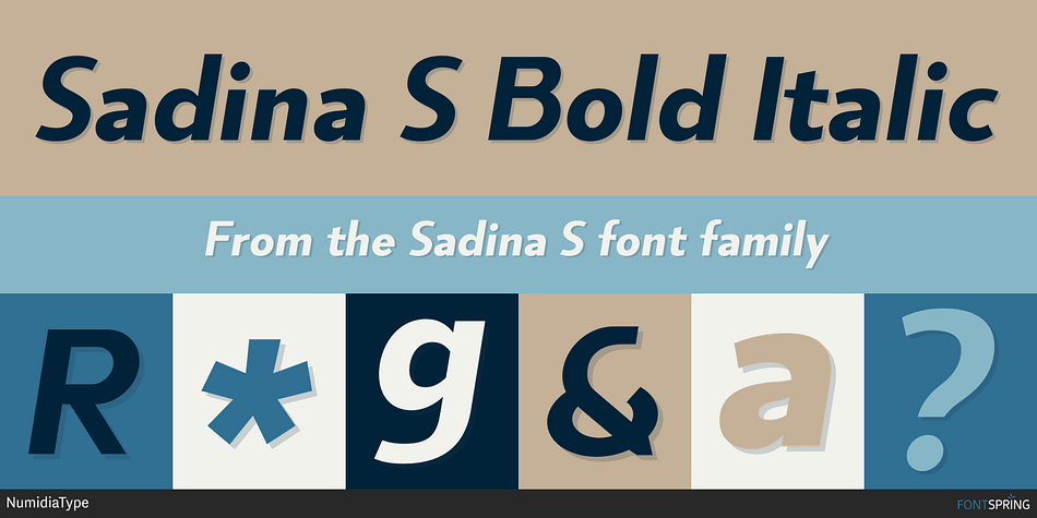 Sadina S Bold Italic Font