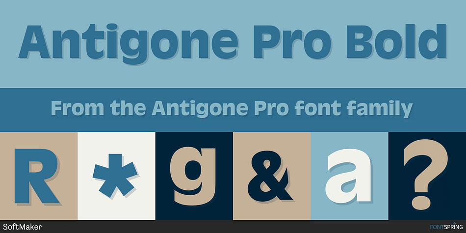 Antigone Pro Bold Font
