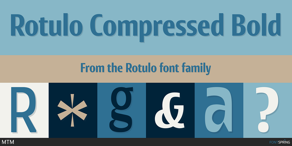 Rotulo Compressed Bold Font